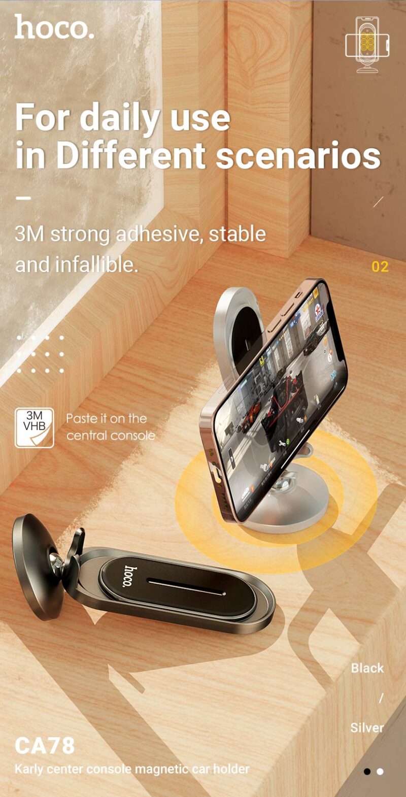 hoco. CA78 Karly magnetic car holder - Home | Office - HOCO | The Premium Lifestyle Accessories
