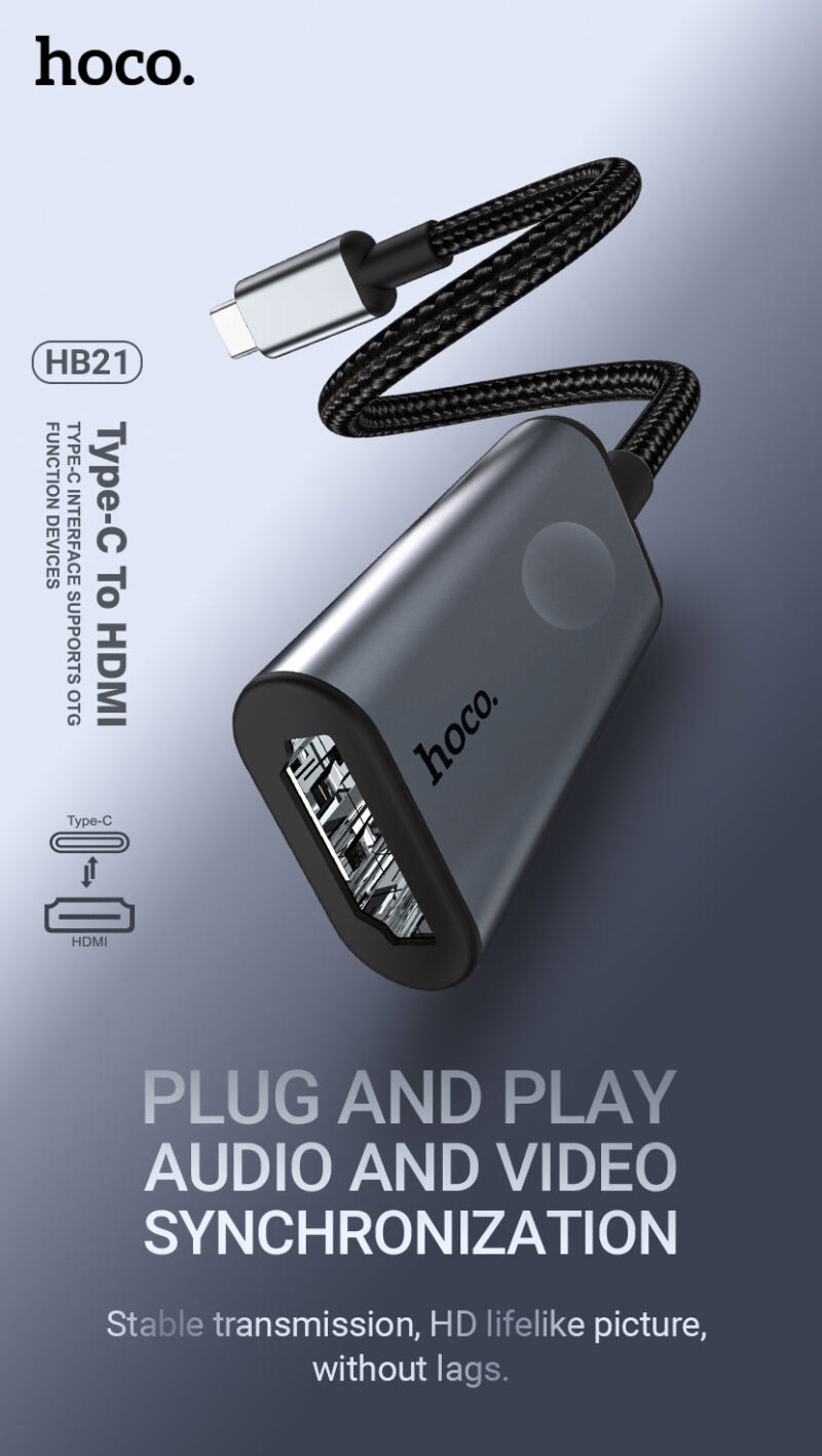 hoco. HB21 Type-C to HDMI converter - Cables - HOCO | The Premium ...