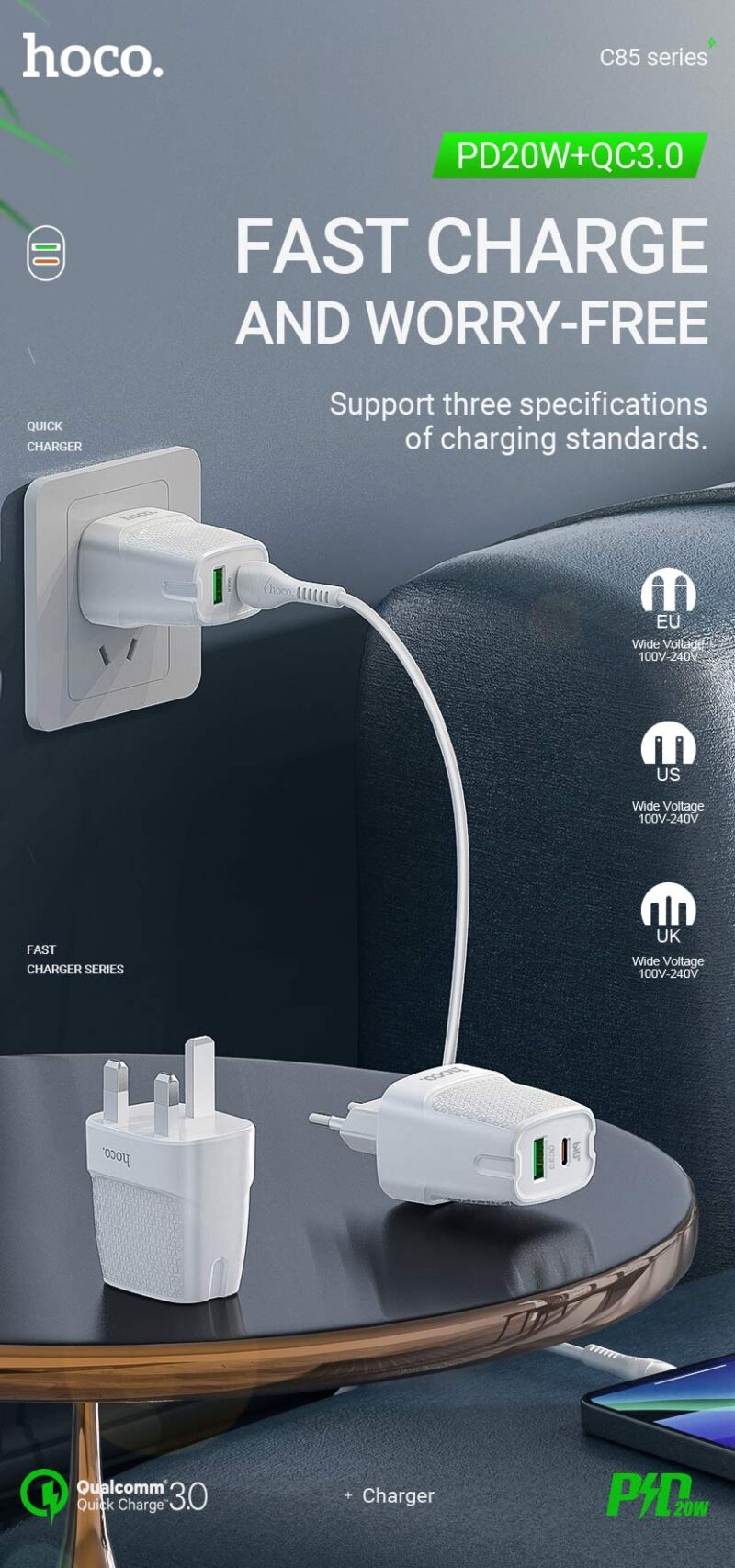 hoco. C85 Bright series wall chargers - Power - HOCO | The Premium ...