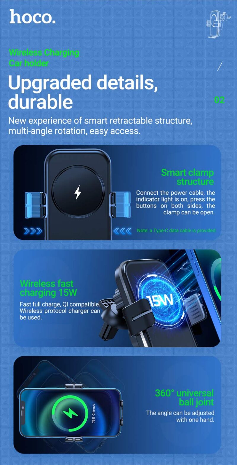 hoco. CA80 Buddy car holder - In-car - HOCO | The Premium Lifestyle ...