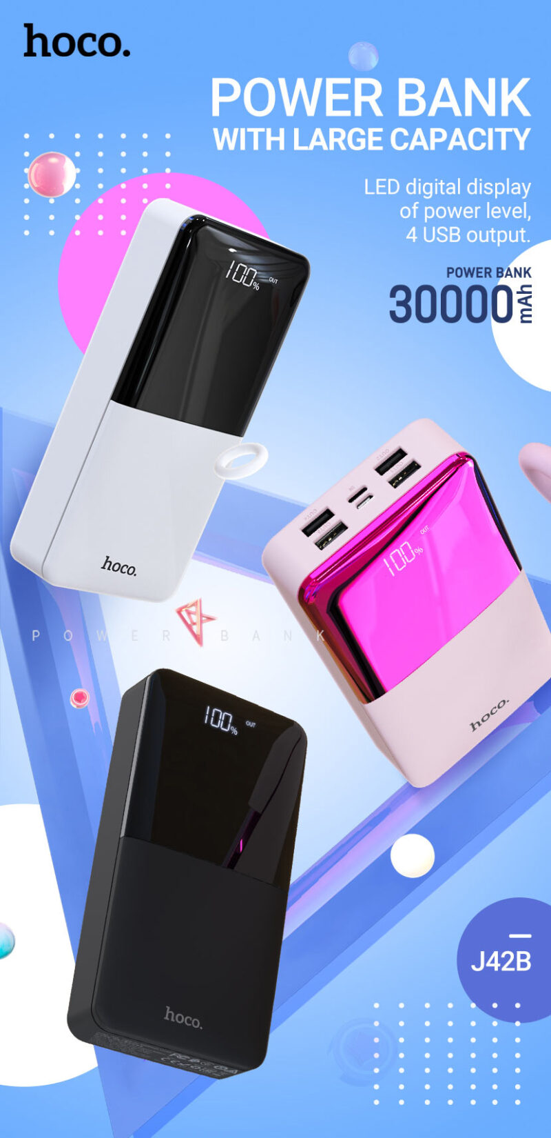 hoco. J42B High power mobile power bank - Power banks - HOCO | The ...