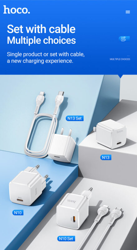 hoco. N10 Starter & N13 Atom wall chargers - Power - HOCO | The Premium ...