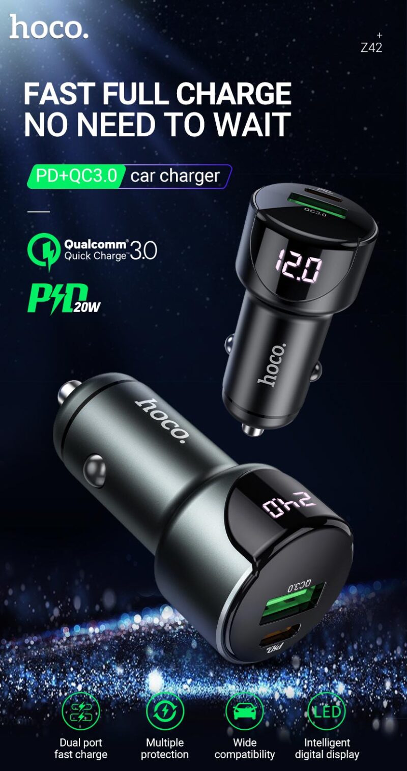 hoco. Z42 Light road car charger - In-car - HOCO | The Premium ...
